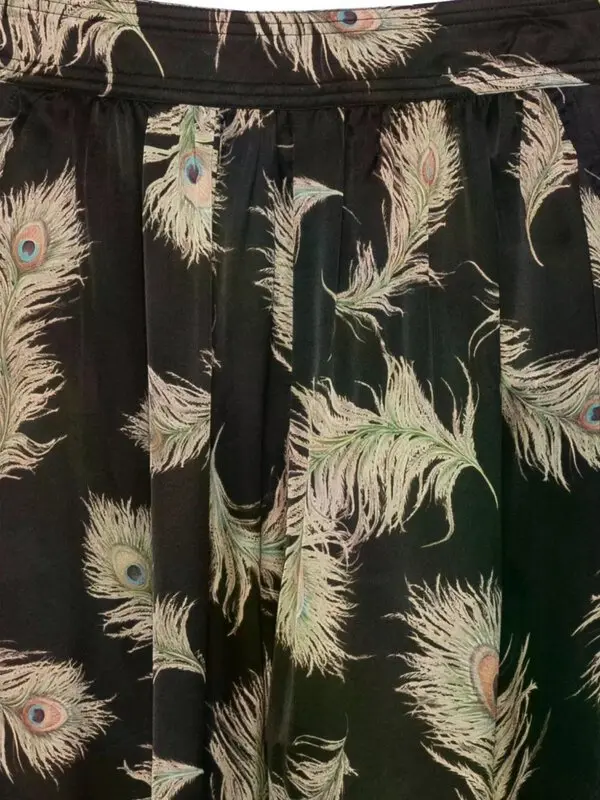 Zimmermann Valiant Feather-print Trousers