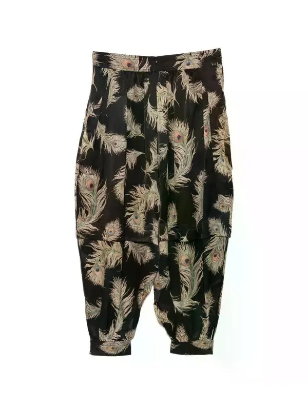 Zimmermann Valiant Feather-print Trousers