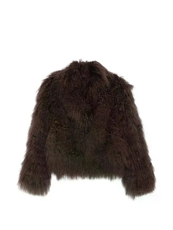 LISKA Tibetan Fur Jacket - Brown