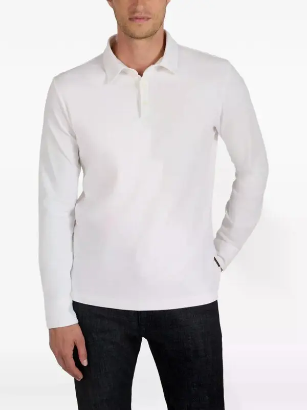 SLOWEAR Zanone Interlock Long-sleeve Polo Shirt