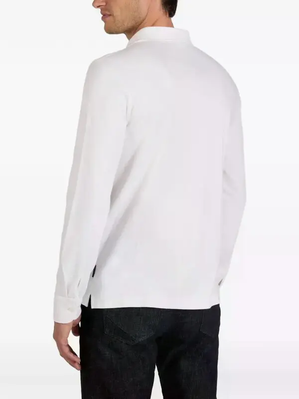 SLOWEAR Zanone Interlock Long-sleeve Polo Shirt