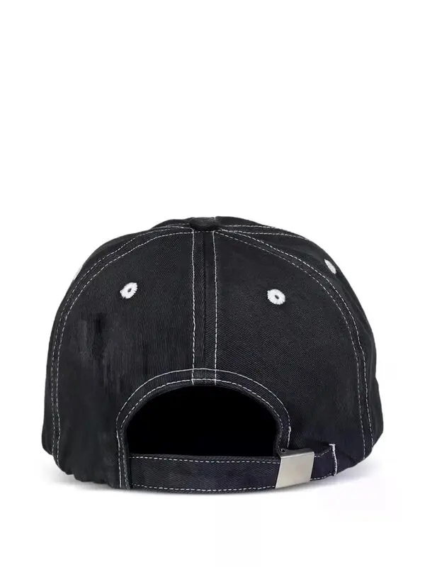 GLOWNY Contrast-stitch Logo-embroidered Baseball Cap - Black