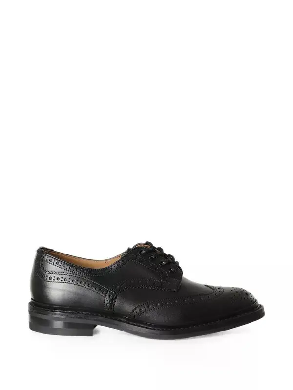 TRICKER'S Bourton Brogue Leather Derby Shoes - Black