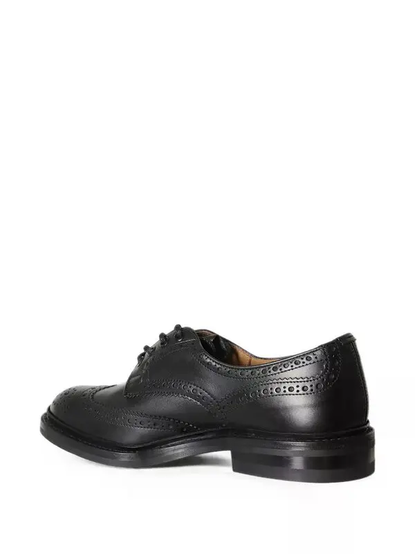 TRICKER'S Bourton Brogue Leather Derby Shoes - Black