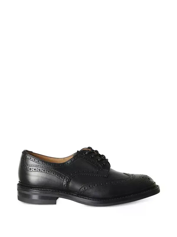 TRICKER'S Bourton Brogue Leather Derby Shoes - Black
