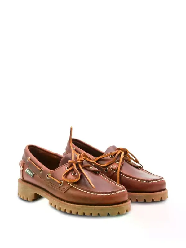 SEBAGO Lace-up Lug-sole Boat Shoes - Brown