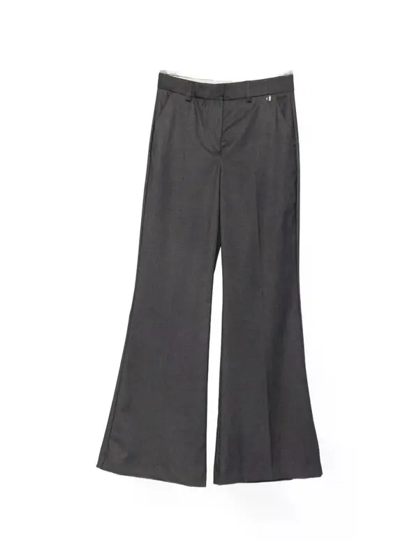 Dixie Pressed-crease Wide-leg Trousers
