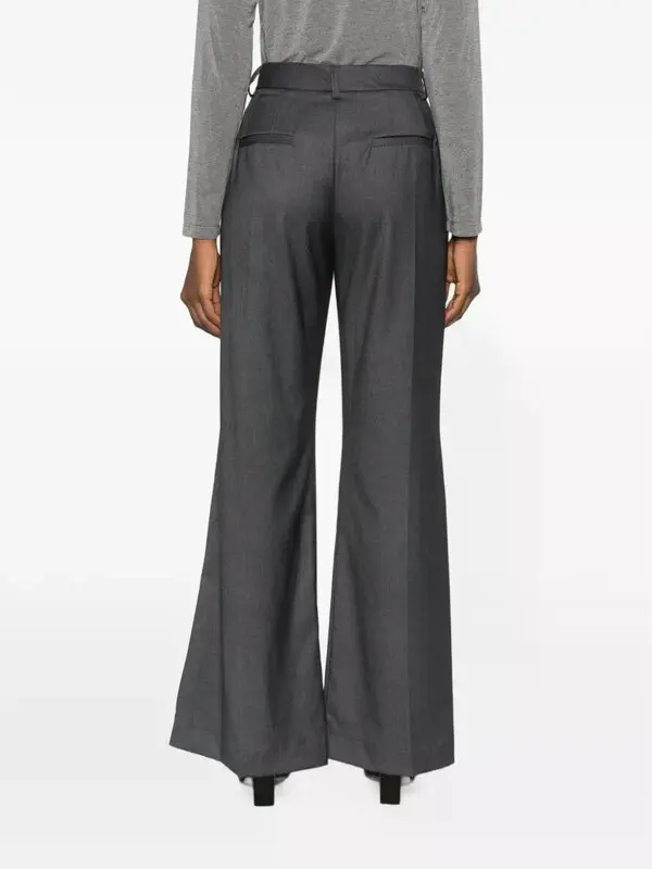Dixie Pressed-crease Wide-leg Trousers