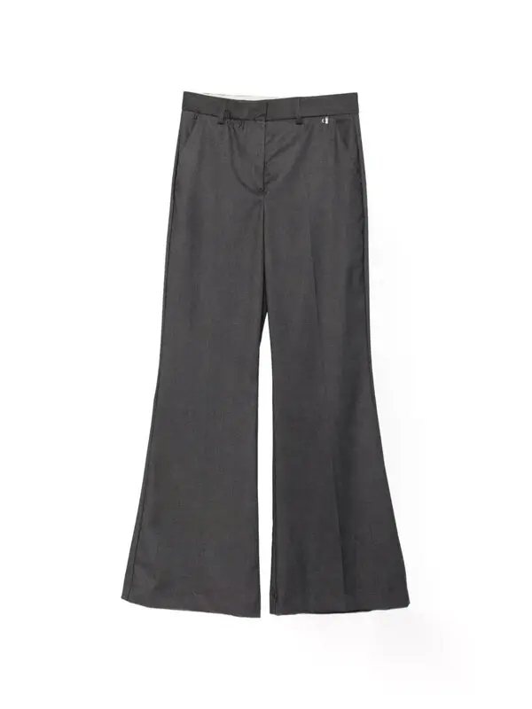 Dixie Pressed-crease Wide-leg Trousers