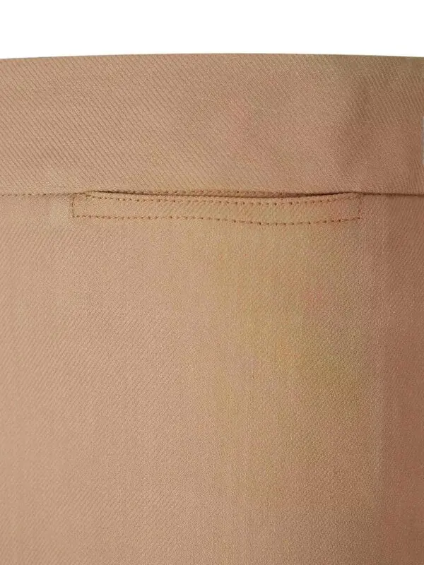 Veronica Beard Darrell Wide-leg Turn-up Trousers