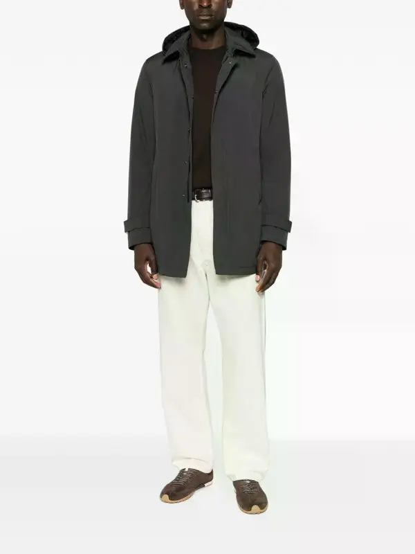 Herno Hooded Button-up Jacket