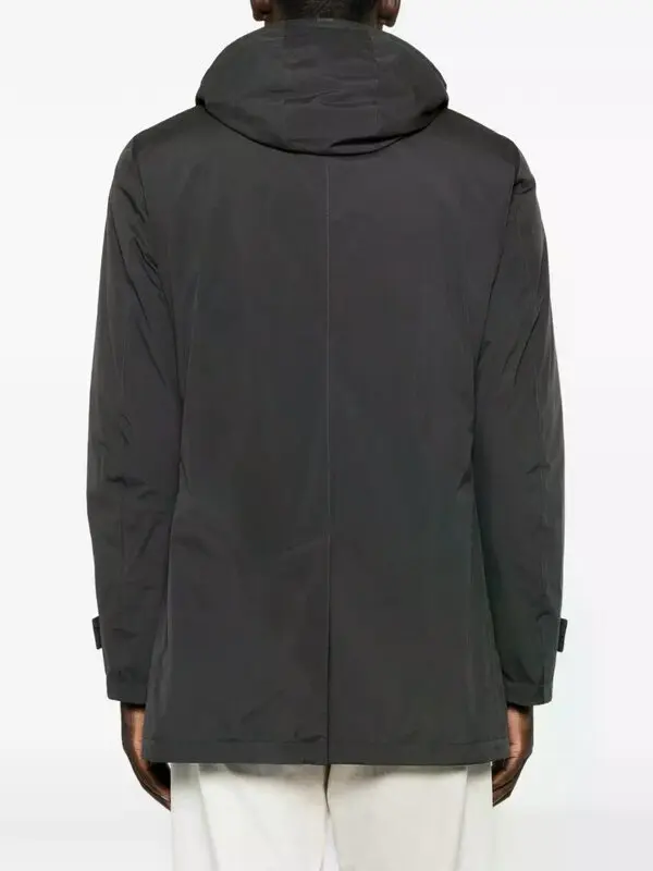 Herno Hooded Button-up Jacket