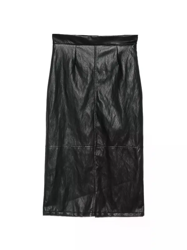 Dixie High-waisted Panelled Midi Skirt - Black