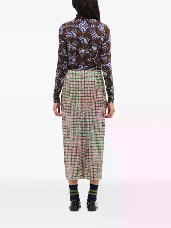 PIERRE-LOUIS MASCIA Ranat Plaid Pencil Skirt