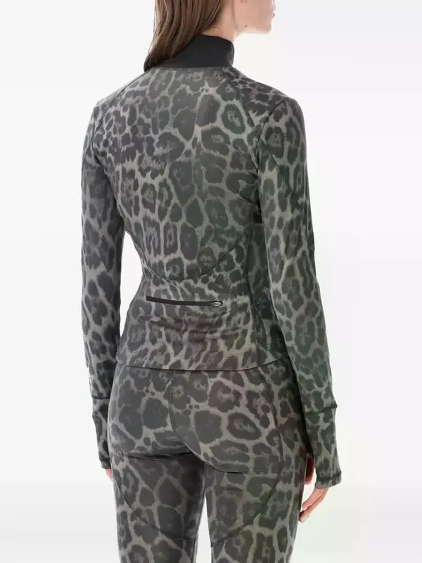 Adidas By Stella McCartney Leopard-print Zip-up Jacket
