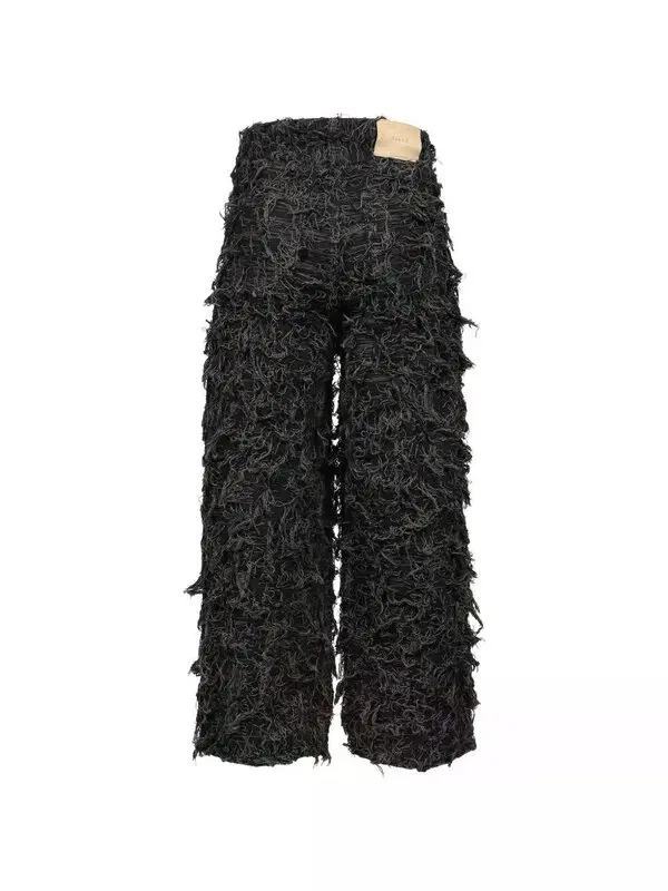 TAAKK Fringe-detailed Wide-leg Trousers