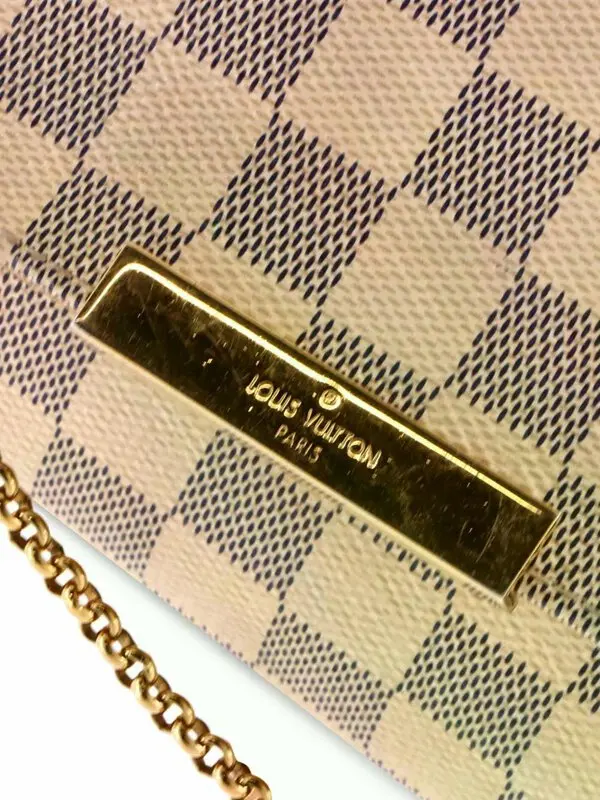 LOUIS VUITTON Favorite Damier Mm Crossbody Bag - White