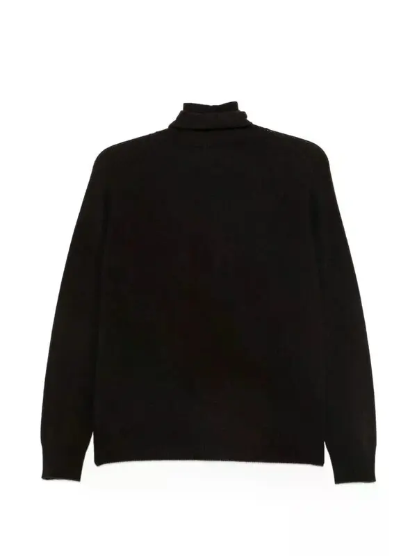 VANISE Tie-fastening Cashmere Sweater - Black