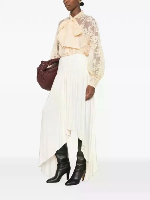 Zimmermann Valiant Lace Pussy-bow Blouse - Neutrals