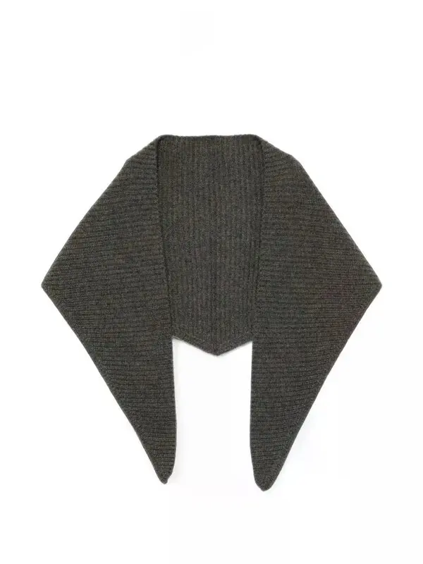 N.peal Ribbed Triangle Scarf