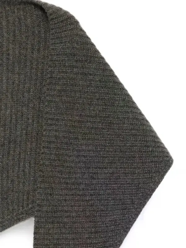 N.peal Ribbed Triangle Scarf