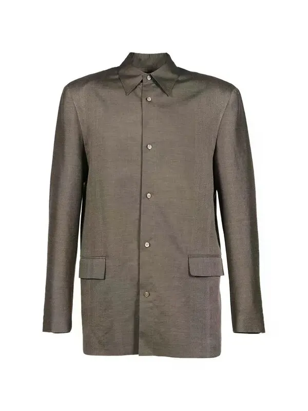 TAAKK Guayabera-style Long-sleeve Overshirt