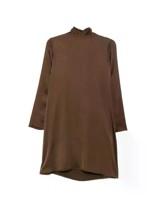 Dixie Bow-detail High-neck Mini Dress