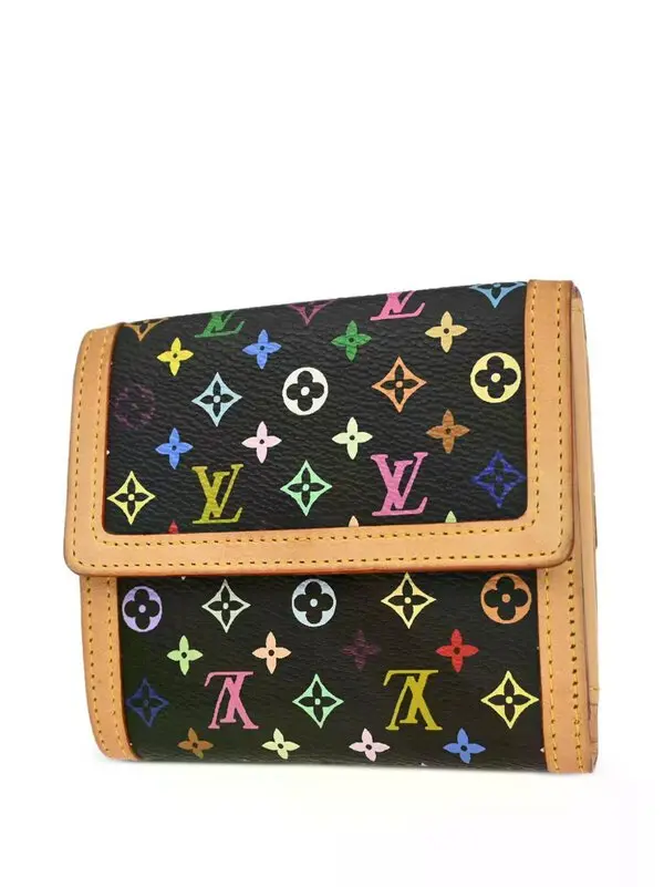 LOUIS VUITTON 2005 Monogram Multicolor Wallet - Black