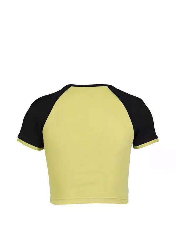 YUEQI QI Cattitude Graphic-print Raglan-sleeve T-shirt