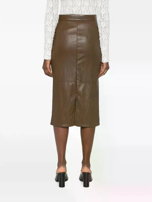 Dixie High-waisted Panelled Midi Skirt