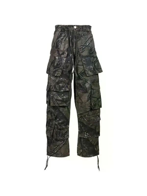 MARKGONG Camouflage Print Cargo Trousers