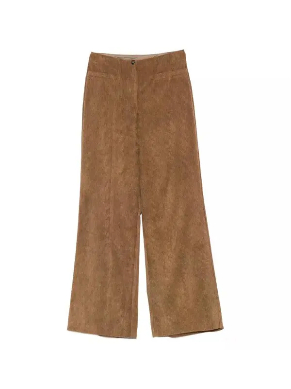 EMME Corduroy-effect Wide-leg Trousers