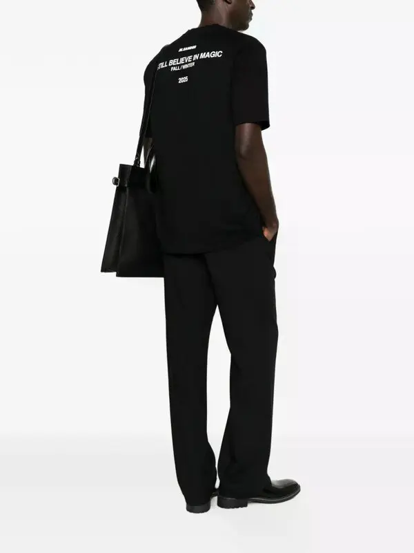 JIL SANDER Slogan-print Short-sleeve T-shirt