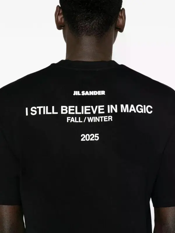 JIL SANDER Slogan-print Short-sleeve T-shirt