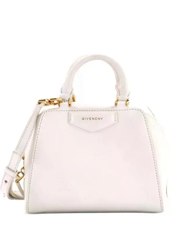 Givenchy Antigona Cube Bag Leather Nano Crossbody Bag - White