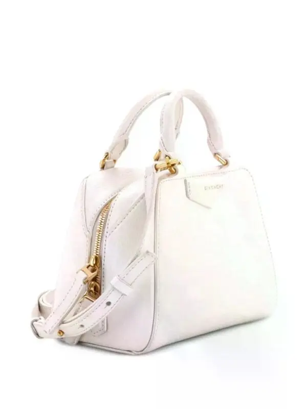 Givenchy Antigona Cube Bag Leather Nano Crossbody Bag - White