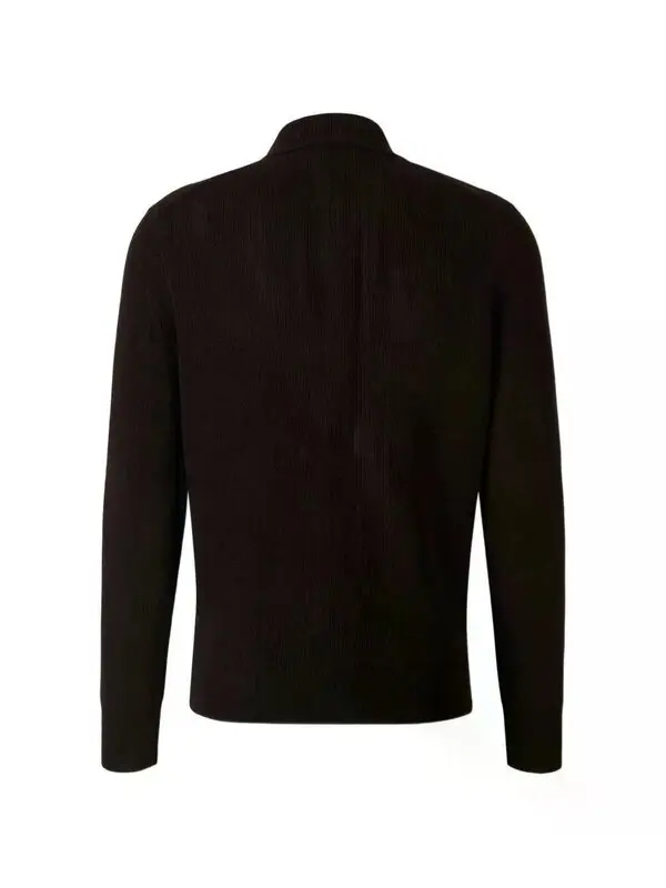 GRAN SASSO Ribbed-knit V-neck Sweater