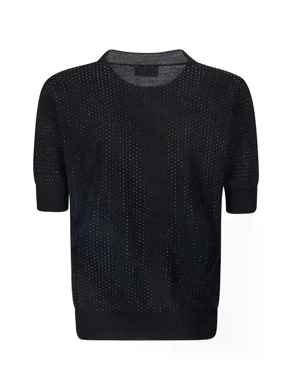 P.a.r.o.s.h Rhinestone-embellished Wool T-shirt