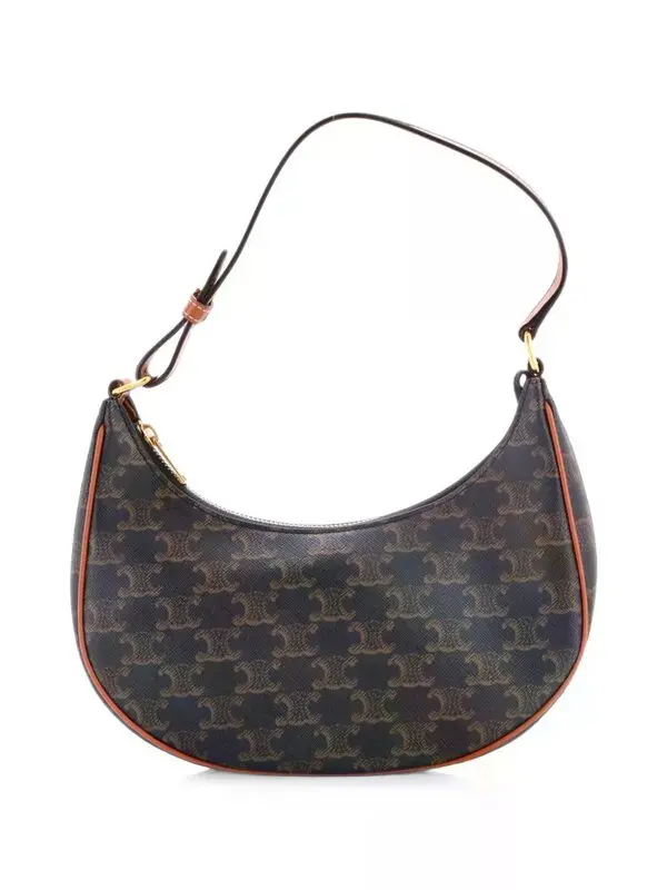 Celine Ava Bag Triomphe Coated Canvas Shoulder Bag
