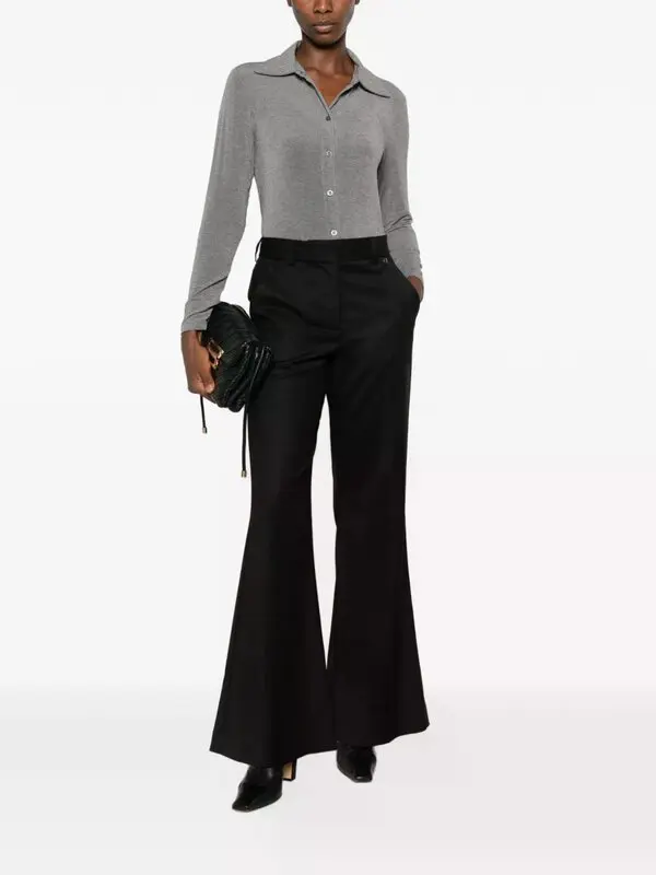 Dixie Pressed-crease Flared Trousers