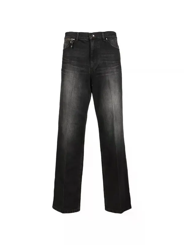 TOGA TOO Faded-effect Zip-detail Jeans