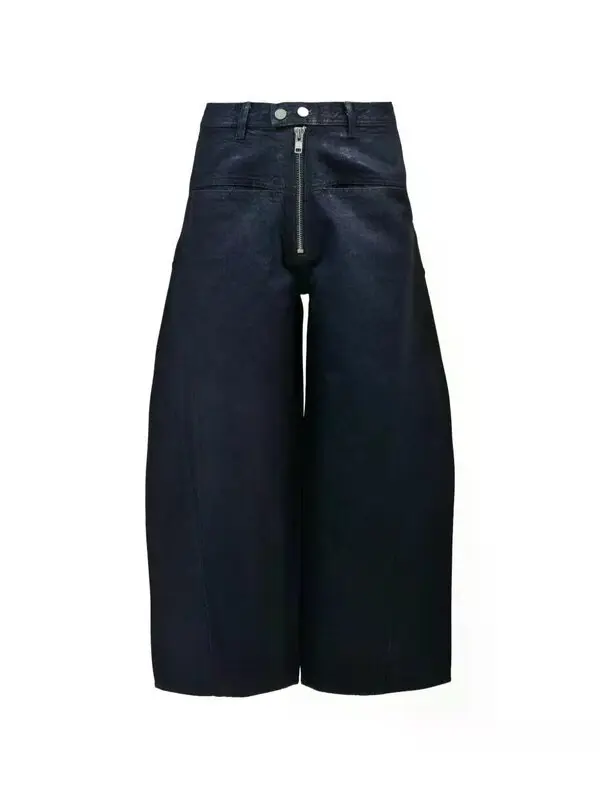 FILTH Waxed Wide-leg Jeans