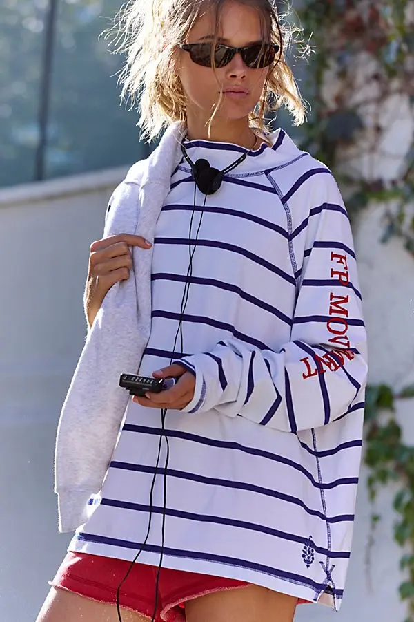 Free People Restoration Yarn Dye Logo Layer