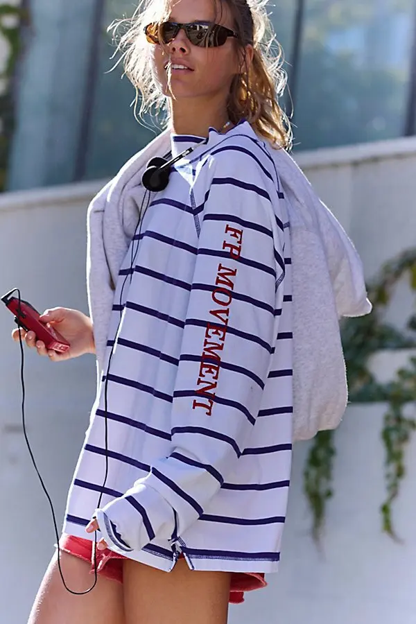 Free People Restoration Yarn Dye Logo Layer