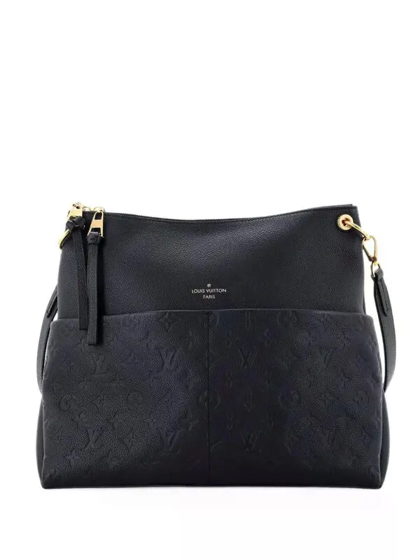 LOUIS VUITTON Maida Handbag Monogram Empreinte Leather Hobo Bag - Black