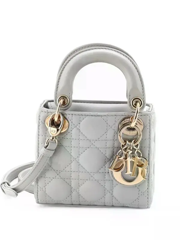 Dior Lady Bag Cannage Quilt Lambskin Micro Shoulder Bag
