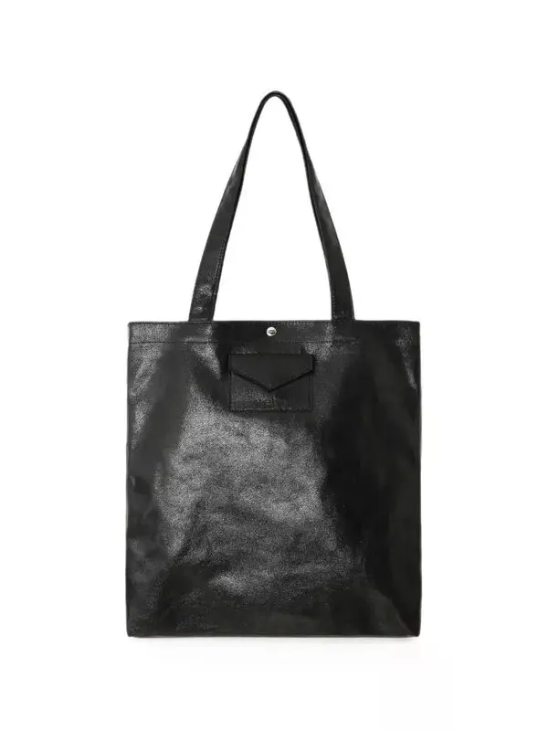LANCASTER Crinkled-effect Tote Bag - Black
