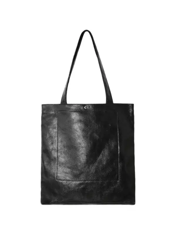 LANCASTER Crinkled-effect Tote Bag - Black