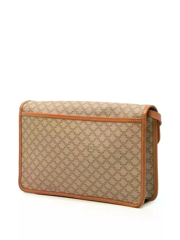 Celine 2008 Macadam Coated Canvas Crossbody Bag