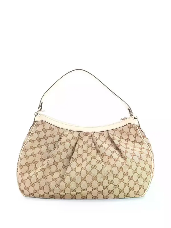 Gucci Sukey Gg Canvas With Leather Medium Hobo Bag